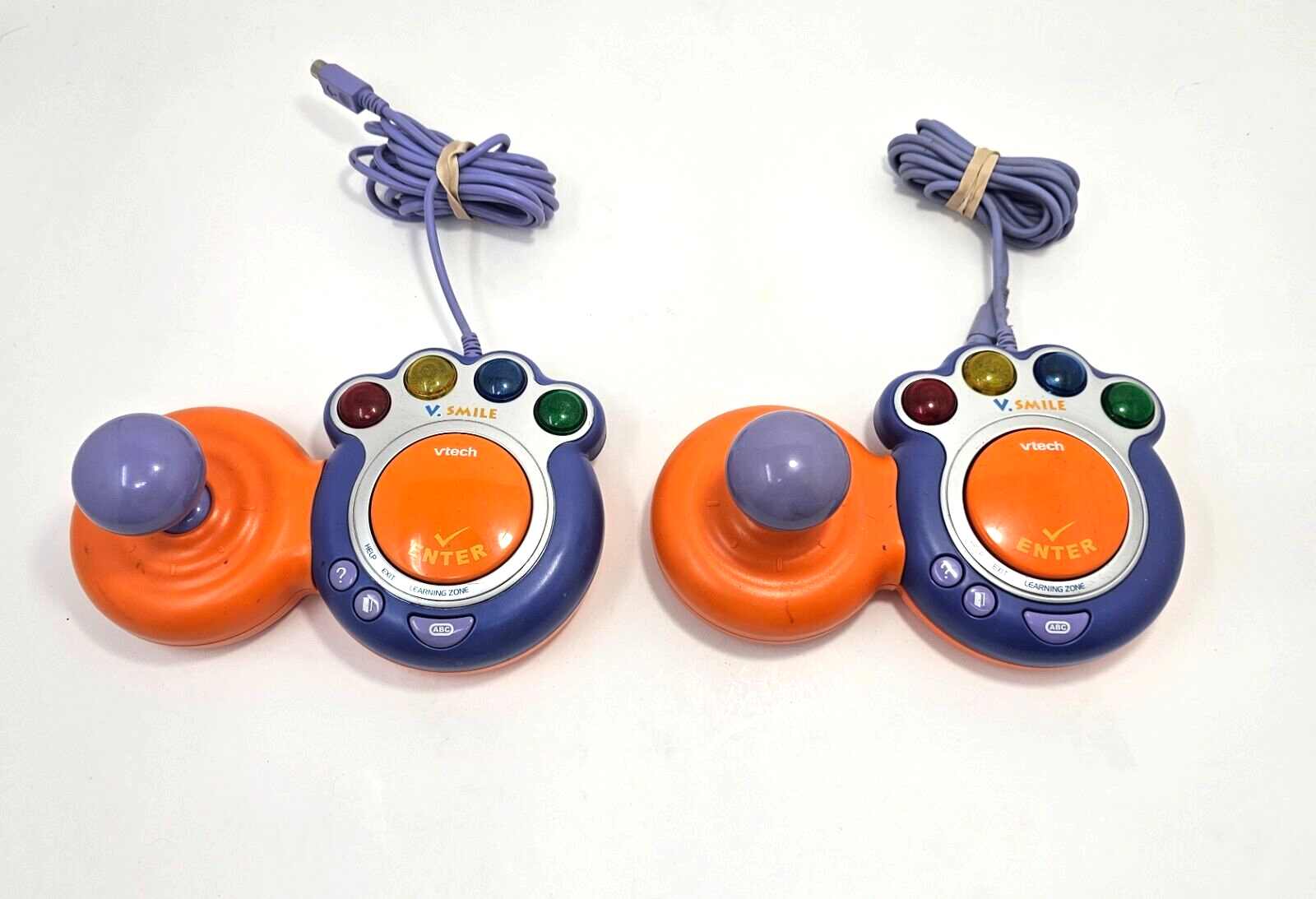 Lot of 2 Vtech Vsmile TV Learning System Joystick Wired Controller ...