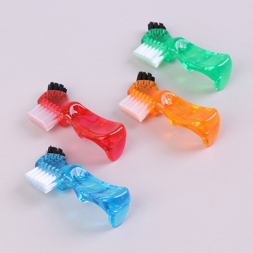 Denture Toothbrush False Teeth Cleaning Brush Ergonomic Handle Bristles ...