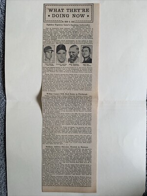 Frankie Gustine Tony Freitas George Toporcer 1958 Sporting News ...