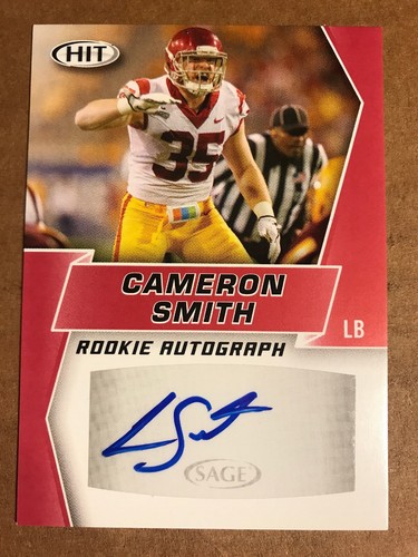 Cameron Smith 2019 Sage Hit Premier Draft Autograph Red Level Rookie # ...