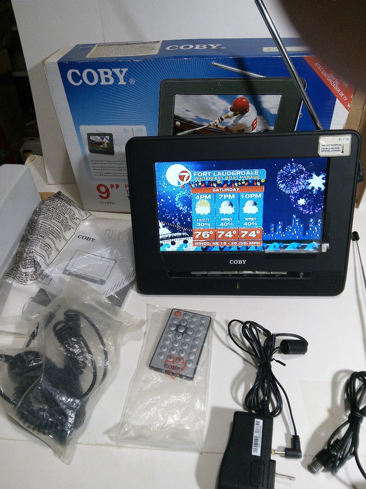 COBY Portable Digital LCD TV TFTV992 Lightly Used in Excellent ...
