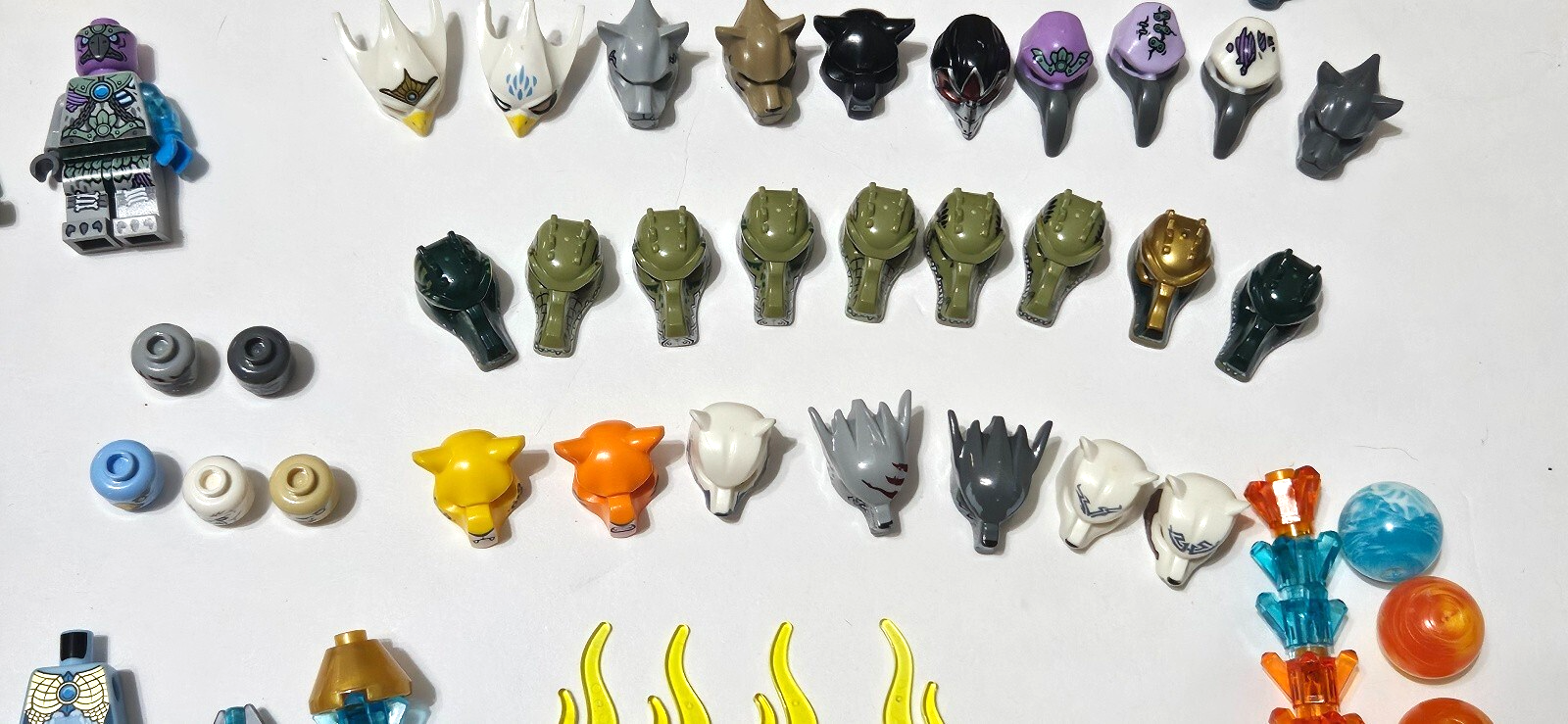 Lego Chima Minifigure Lot Minifigures Weapons Masks Accessories | eBay