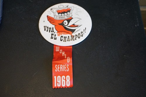 VINTAGE 1967 ST. LOUIS CARDINALS WORLD CHAMPS 6 INCH BUTTON WITH RIBBON ...