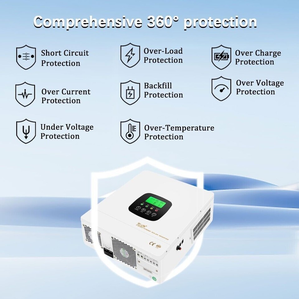 4300W 24V Solar Hybrid Inverter MPPT 150A Controller Dual communication ...