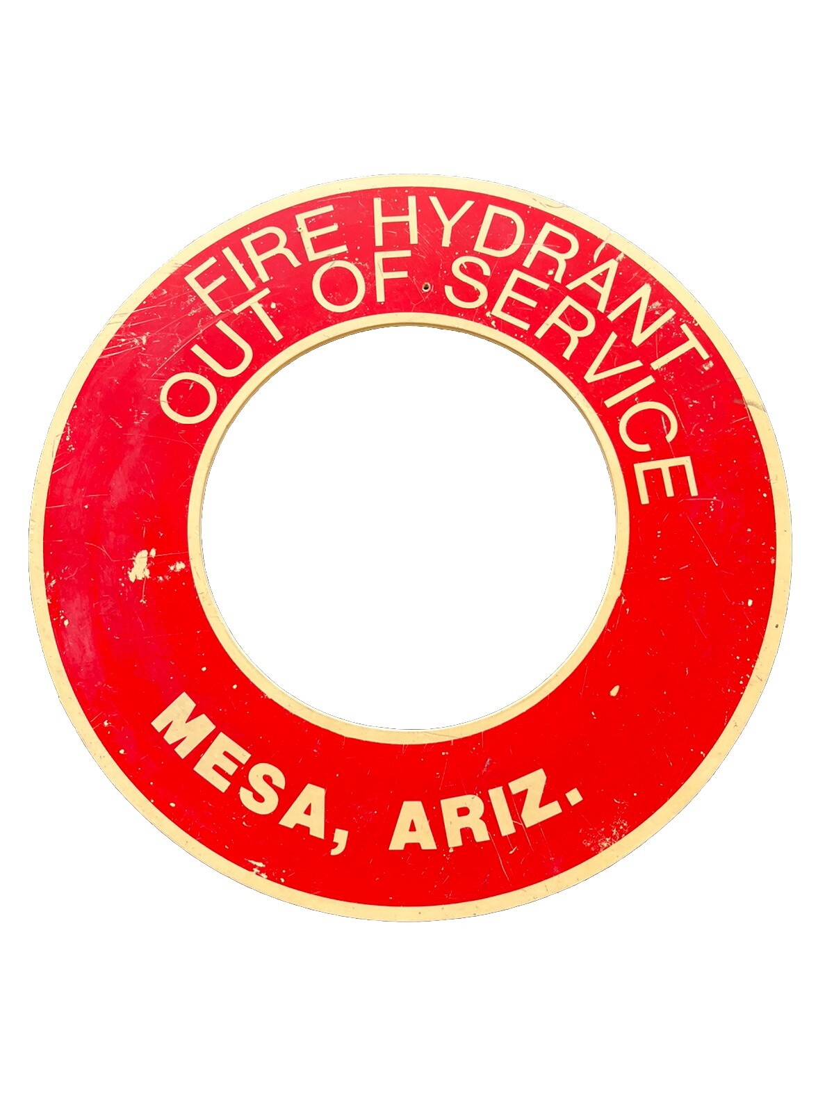 RETIRED FIRE HYDRANT OUT OF SERVICE RINGS, MESA AZ | eBay