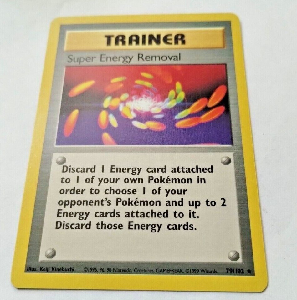 Pokémon Super Energy Removal Base Set 79/102 Regular Unlimited Rare ...