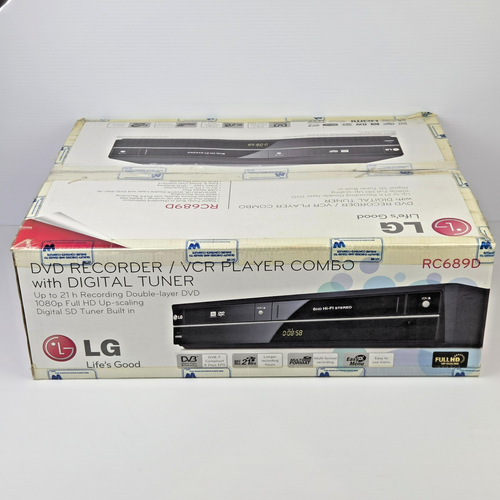 LG RC689D DVD Recorder VCR Video Cassette Combo Player 6 Head COPY VHS ...