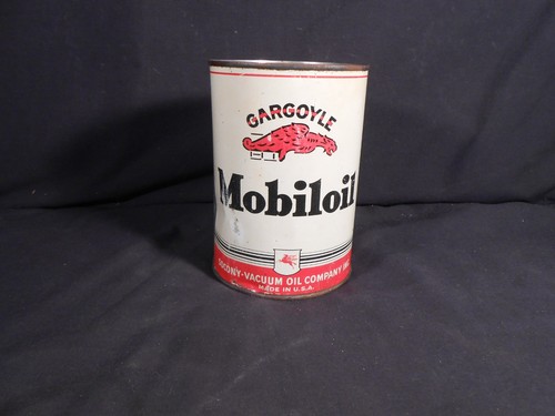 Vintage 1 Quart Gargoyle Mobil Mobiloil Arctic 10w10 Socony Vacuum Oil ...