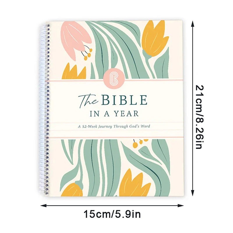 The Bible In A Year A 52-Week Study Spiral Bound Gods Word Plan for ...