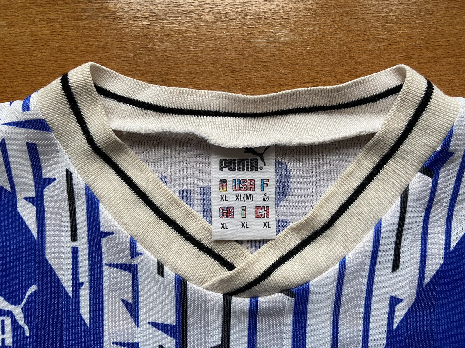 PUMA 90s FOOTBALL SHIRT SOCCER JERSEY LONG SLEEVE VIN… - Gem