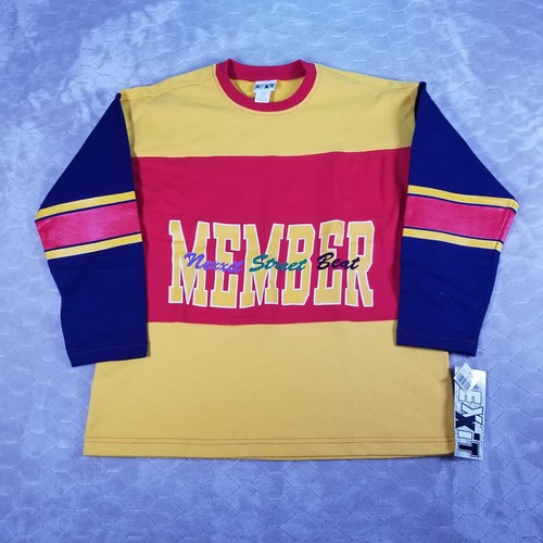 VTG Nexxit Street Beat Member Long Sleeve Shirt Sz Md NWT New 90s Hip ...