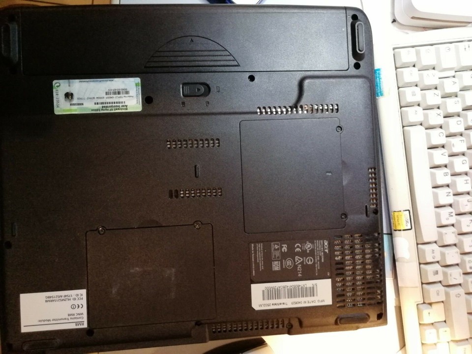notebook pc portatile acer travelmate 2500 computer 2502 PER PARTI DI ...