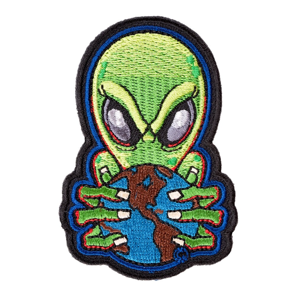 World In My Alien Hands Patch, Fun Alien Patches | eBay
