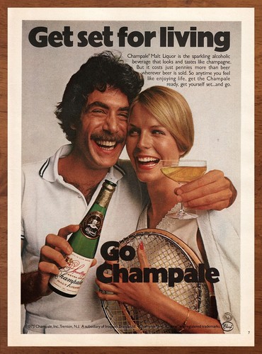1975 Champale Malt Liquor Vintage Print Ad/Poster Tennis 70s Man Cave ...