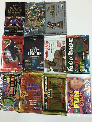 NRL CARD UNOPENED PACK COLLECTION FULL COLLECTION (1994--2012)- UNIQUE ...