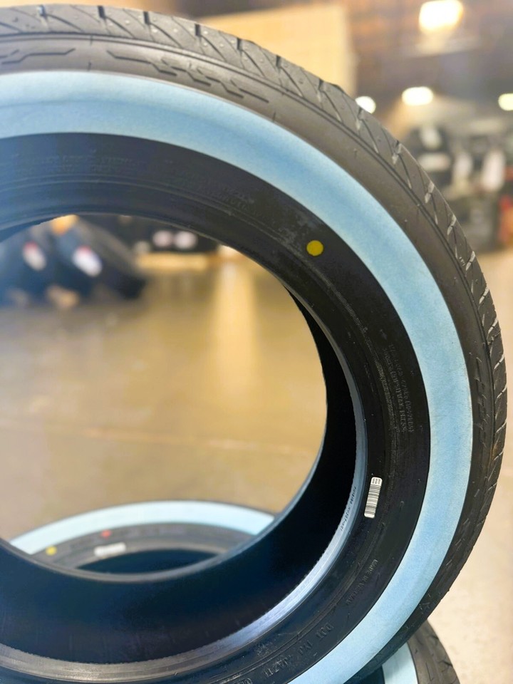 4 New Venom Power Grand AM 155R15 82S 30MM 1" Orginal White Side Wall ...