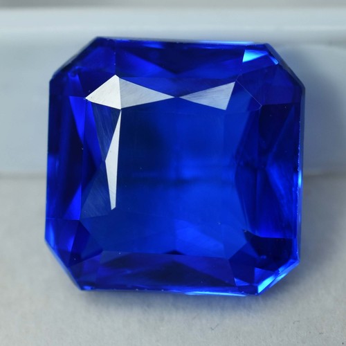 8 Ct Natural Blue Ceylon Sapphire Square Cut Certified Loose Gemstones ...