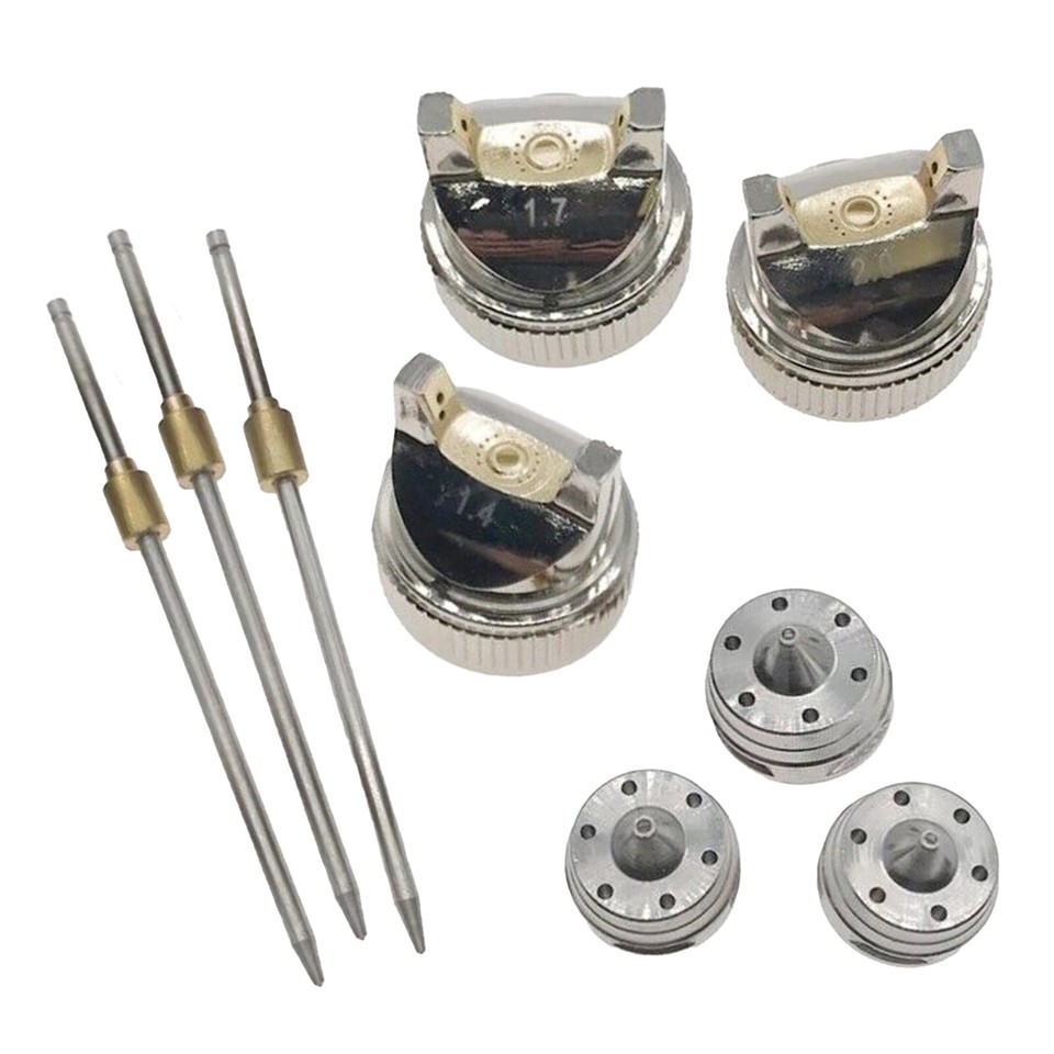 3pcs/set Air Spray Gun Nozzle Replace Pneumatic Manual Spray Paint ...
