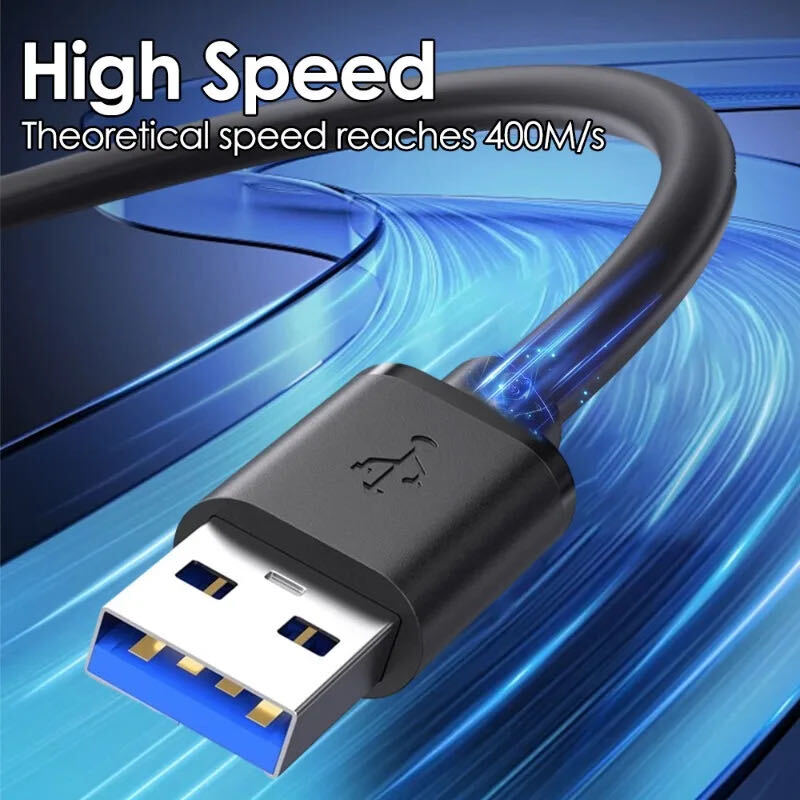 USB 3.0 A Male to A Male Cable Data Transfer Super Speed Power Charger ...