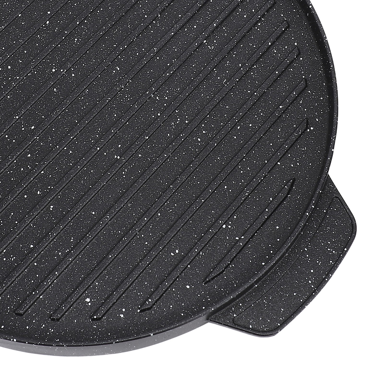 A BBQ Grill Pan Double Sided Anti Sticky Multifunctional Grilling Plate ...