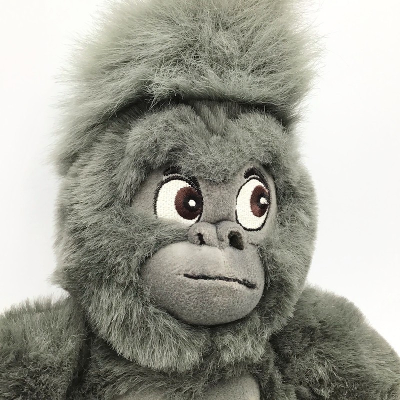 Walt Disney Tarzan 12" TERK Gorilla Plush Stuffed Animal Gray Ape Turk ...