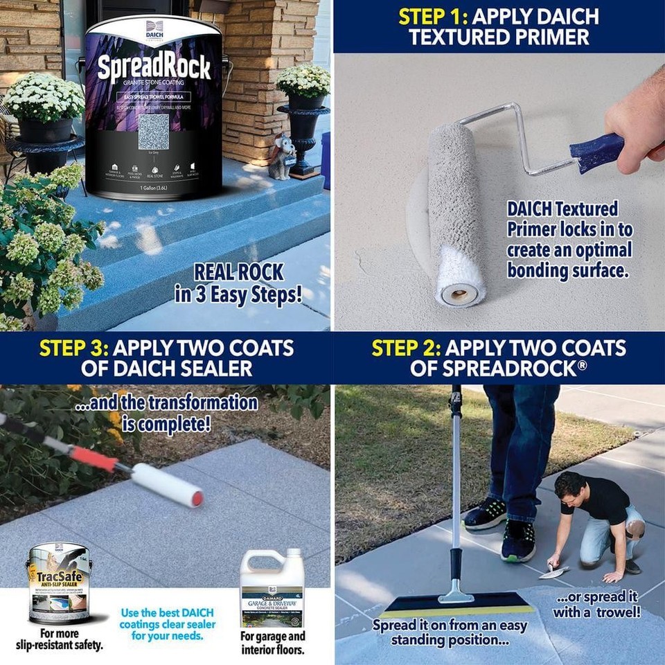 Daich SpreadRock Granite Stone Coating 3-gal Brownstone Interior ...