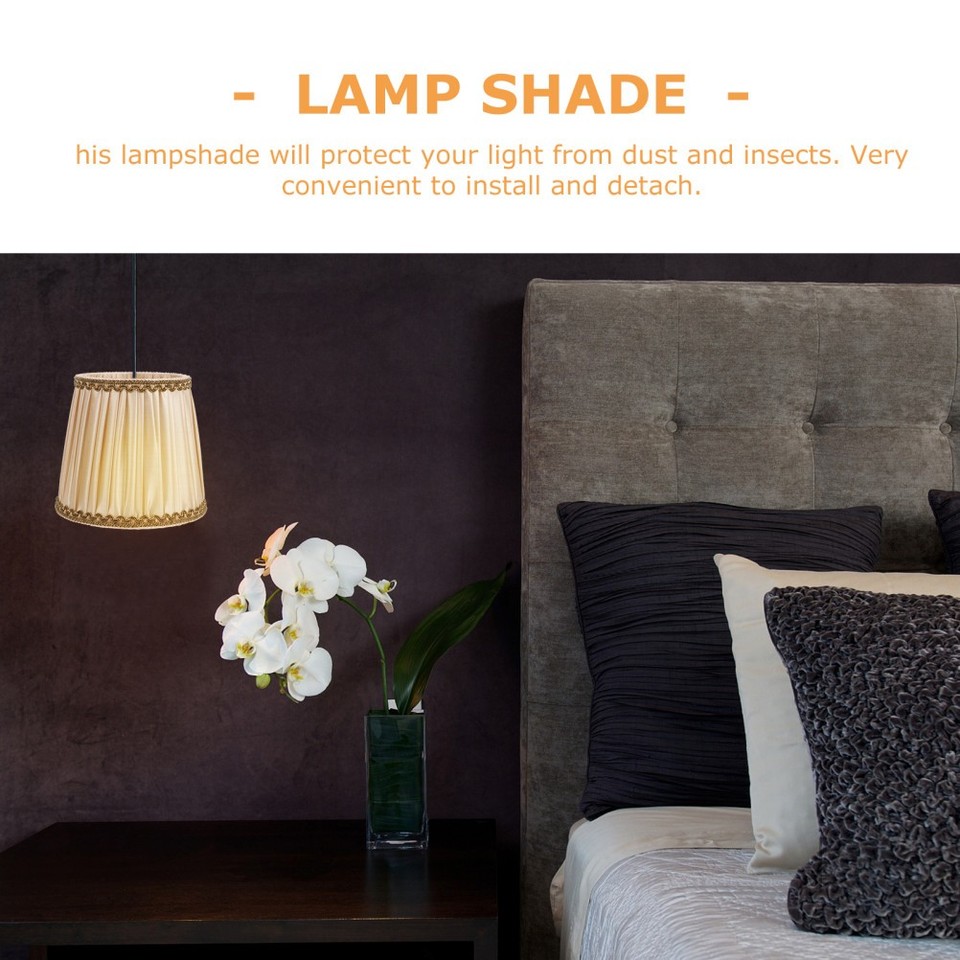 European Style Lamp Shade Table Lamp Dust Cover Canvas Iron Material ...