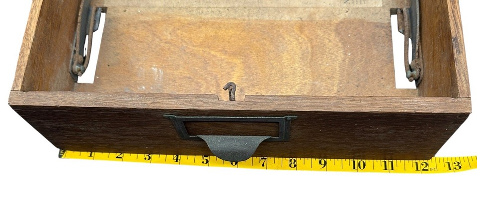 Antique Globe File Cabinet Drawer Oak Desktop Upright Barrister | eBay