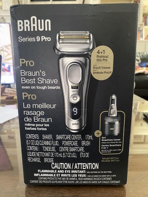 Braun Series 9 Pro 9477cc Electric Shaver w PowerCase - Black/Silver ...