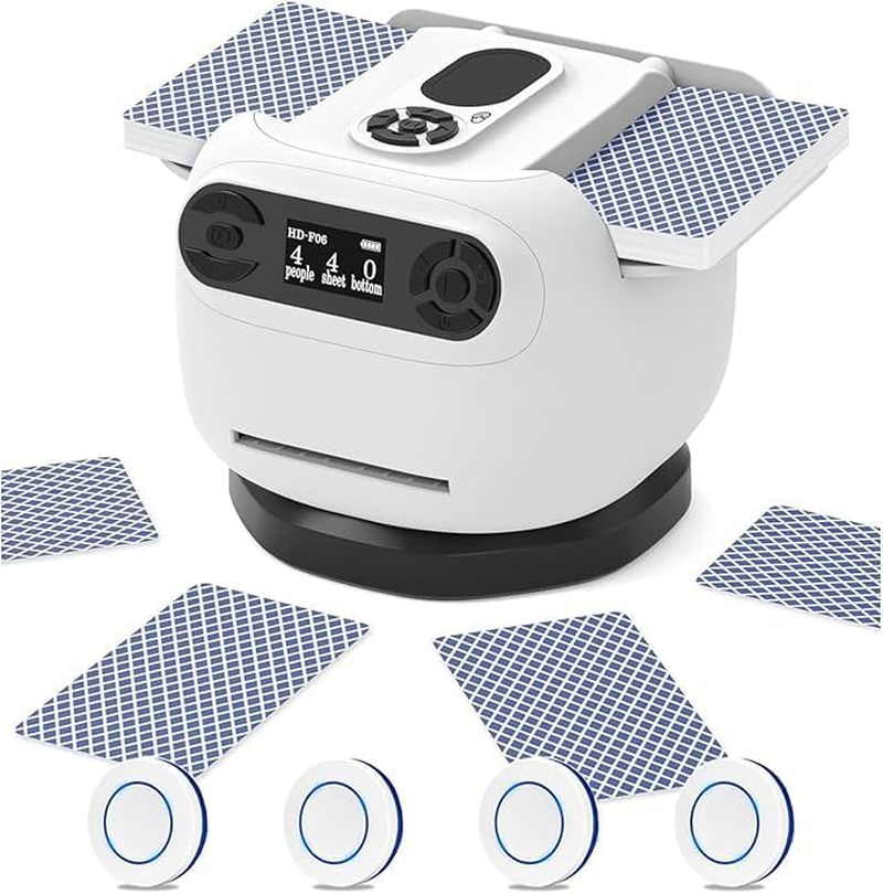 2025 Version2-In-1 Automatic Card Shuffler and Dealerwith 360° Dealing ...