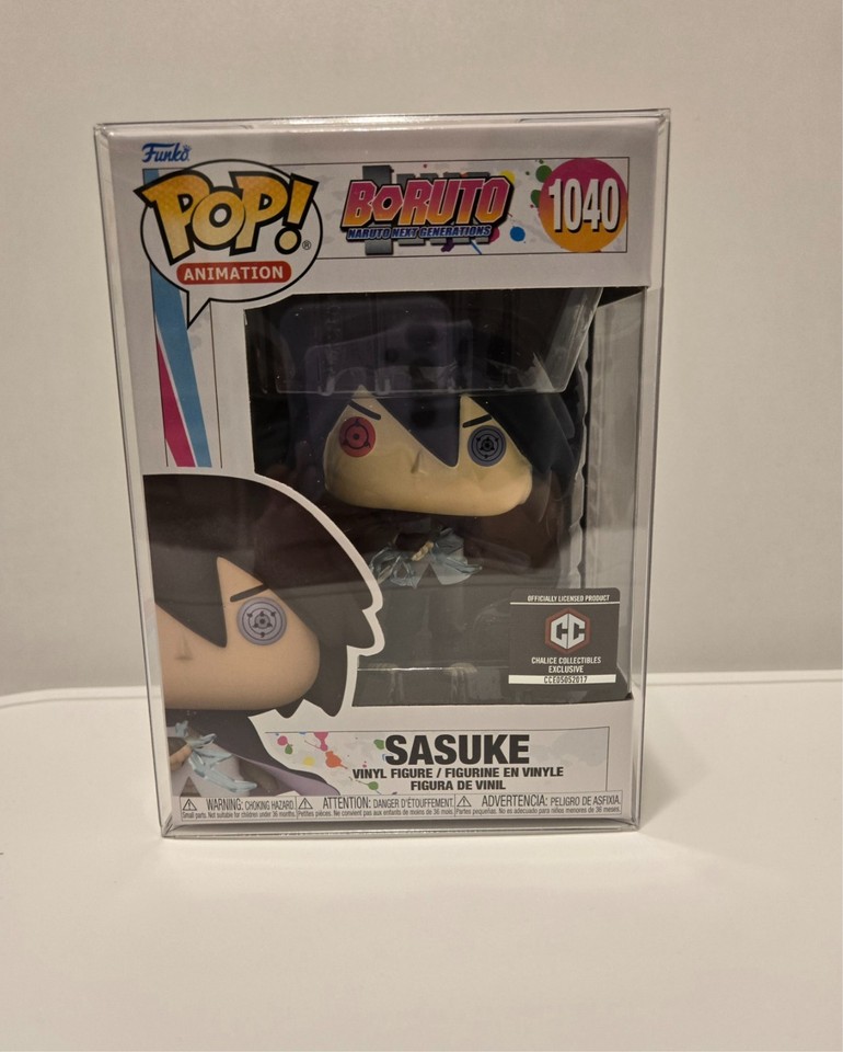 Funko Pop Boruto Naruto Sasuke #1040 Chalice Collectibles Exclusive w ...