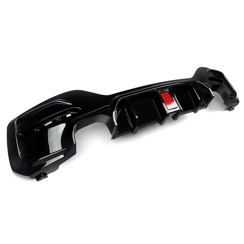 For BMW 1er M Sport F20 F21 M135i M140i Gloss Black Rear Diffuser ...