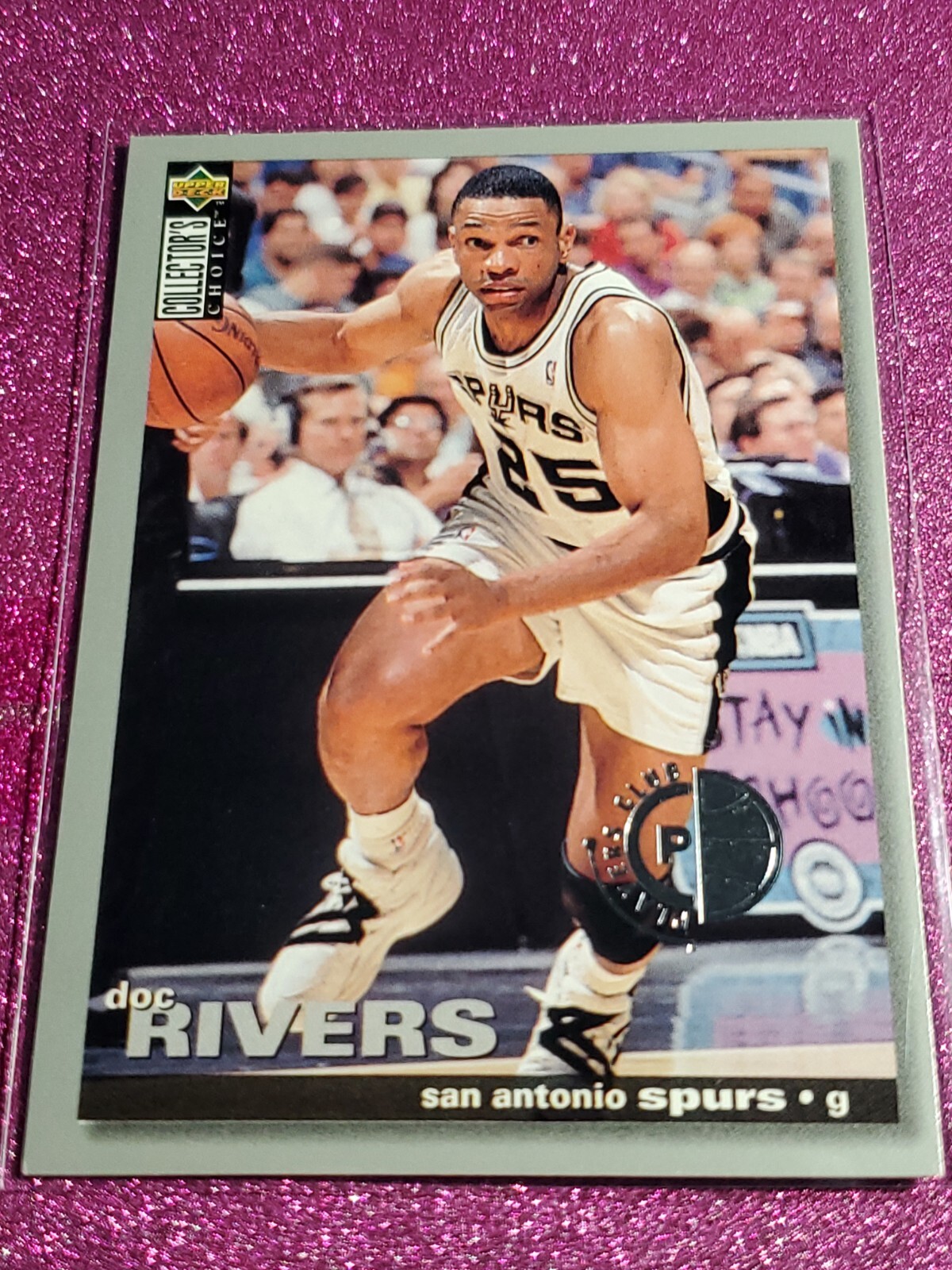 1995-96 Collector's Choice Player's Club Spurs Basketball Card #293 Doc ...