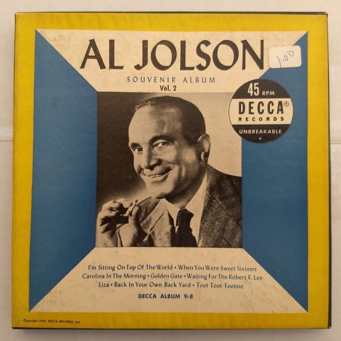 Al Jolson: Souvenir Album Vol. 2 | eBay