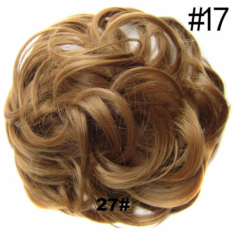Extra Thick Wavy Scrunchie Hair Piece Pony Wrap Wig Add On - CHOOSE ...