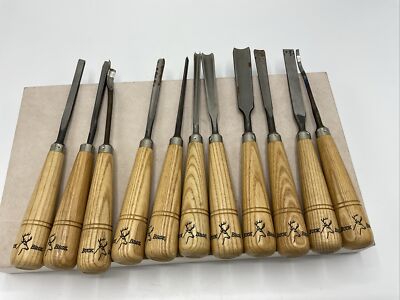 Graduated Set of 11 Buck Bros Gouges Tang Chisels W/ Original Box | eBay