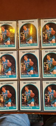 1989 NBA Hoops #54 Rex Chapman Rookie Card Hornets basketball card | eBay