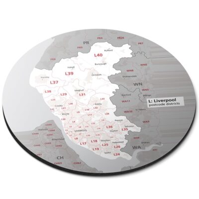 Round Mouse Mat Liverpool District #55565 | eBay UK