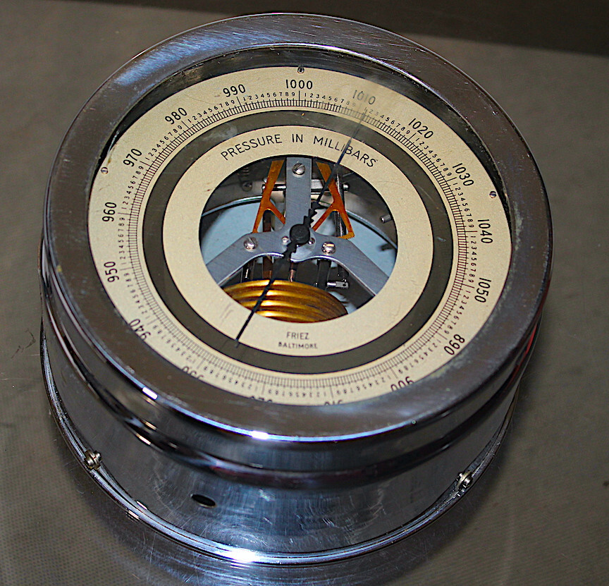 Friez Baltimore MD 1936 US Navy Aneroid Barometer Nautical Weather | eBay