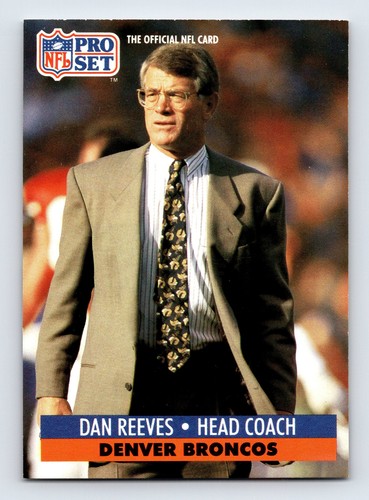 1991 Pro Set Dan Reeves #144 Football Denver Broncos HC | eBay
