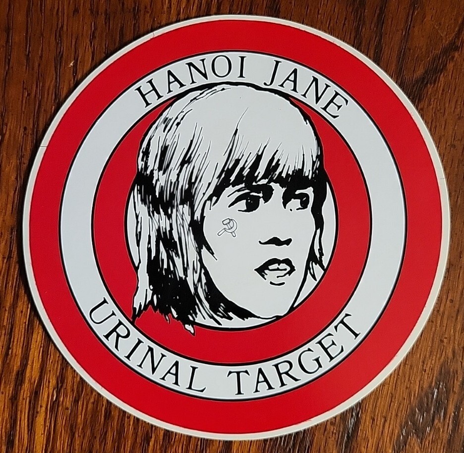 Hanoi Jane Fonda Urinal Target Vietnam War Veteran Vet Decal Sticker | eBay