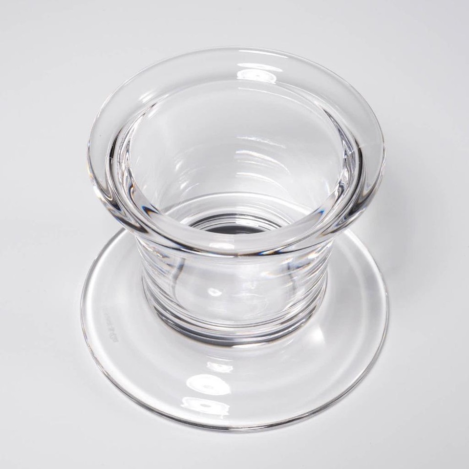 Tiffany & Co Clear Glass Votive Flared Cylindrical Candle Holder 3.25"h ...