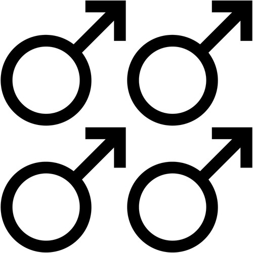 4 Sticker 2in Mars Mann Sign Symbol Logo Deco Tattoo Car Foil Adhesive ...