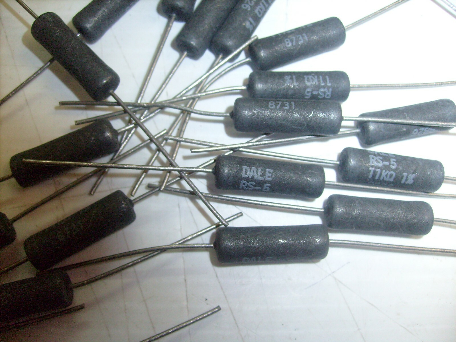 DALE 20 lot Resistor RS-5 11K ohm 1% 8826 tube ham Radio repair ...
