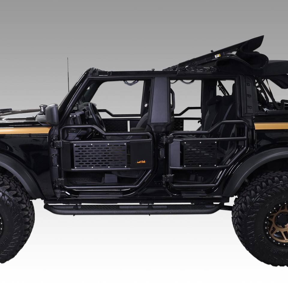 IAG I-Line Full Length Tube Step wo/Factory Rock Rails for Ford Bronco ...