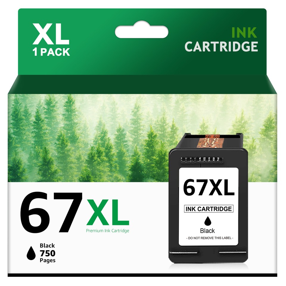 67xl Ink Cartridges for HP 67 Ink Deskjet 2700 2755 4155 Envy 6000 6055 ...