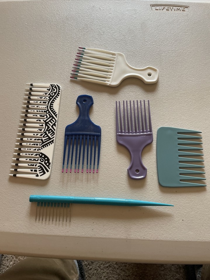 Vintage combs nos 80’s Mebco zone 1 wide tooth hair pick F | eBay