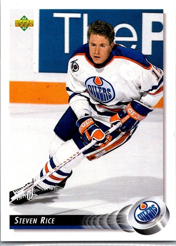 1992-93 Upper Deck Hockey - #98 Steven Rice | eBay