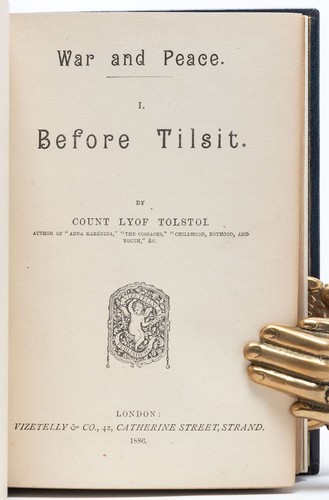 Count Lyof Tolstoi, Tolstoy / War and Peace in 3 vols 1st Edition 1886 ...