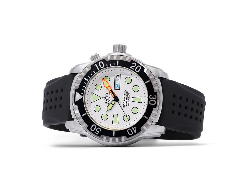 Ratio FreeDiver Automatic White Dial Diver's Men's Watch 1068HA90-34VA ...